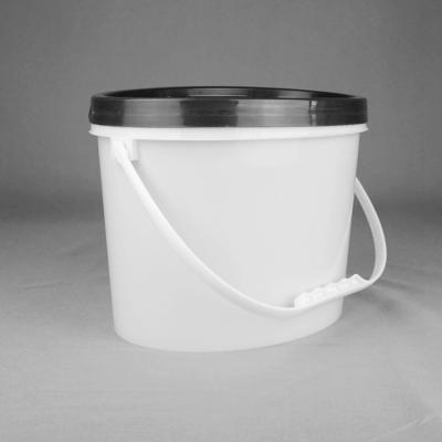China FDA Approved 5L Plastic Bucket with Lid - 25×19×18cm Food Grade PP Container for Industrial Use for sale