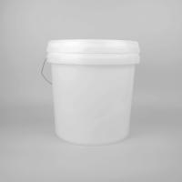 China OEM Plastic Paint Buckets 15L with Lid and Handle - 29cm Diameter x 28.6cm Height - PP/PE Material for sale