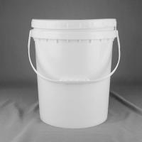 China 18L BPA-Free Plastic Food Bucket with Screw Lid - 28.8cm Diameter Food Grade PP Container for sale