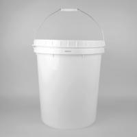 China Food Grade 30L PP Transparent Plastic Bucket with Handle and Lid for sale
