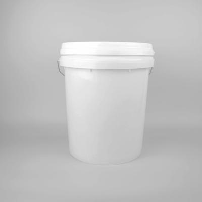 China 19L 5 Gallon Plastic Paint Bucket with Handle & Lid - 11.4