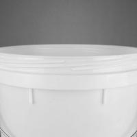 China Round Paint Bucket 25L Plastic White Pail PP HDPE 32x30x39cm for sale