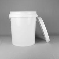 China Custom Logo Plastic Paint Buckets 18L with Handle PP HDPE 30x29x38cm for sale