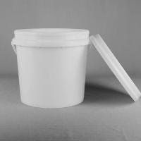 China Empty Plastic Paint Bucket 3.5 Gallon with Handle 10 Liter PP HDPE for sale