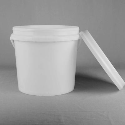 China Empty Plastic Paint Bucket 3.5 Gallon with Handle 10 Liter PP HDPE for sale