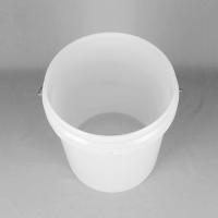China Screen Printing White Plastic Bucket 5 Gallon 20 Liter with Lid PP HDPE for sale