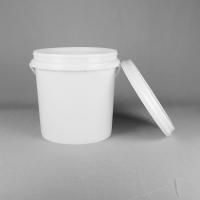 China PP HDPE 5 Gallon Plastic Buckets 20 Liter White Color Industrial Bucket for sale