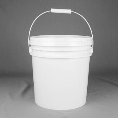 China 20L Food Grade 5 Gallon Plastic Bucket with Handle and Lid - 30x29x38cm PP/HDPE Container for sale
