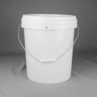 China Custom Logo 5 Gallon Plastic Buckets with Lid 20L HDPE Paint Bucket for sale