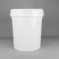 China Plastic Round Custom Printed Paint Bucket 20 Liter 5 Gallon PP HDPE for sale