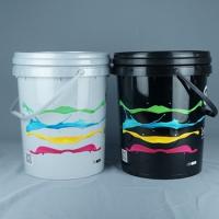 China 29cm Diameter 19L Plastic Oil Bucket with Custom Color Options - 5 Gallon Capacity Industrial Container for sale