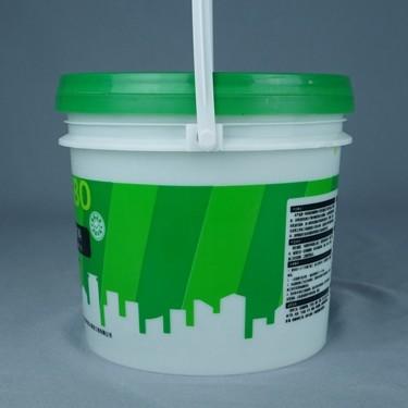 China 5 Liter Empty Plastic Paint Bucket | 20cm Diameter PP Material | Custom Printing Available for sale