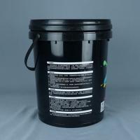 China 20L Paint Round Plastic Bucket with Lid and Handle PP White for sale