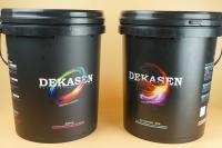 China 1.2KG Plastic Paint Bucket 1 Gallon Capacity with Handle and Lid Leakproof for sale