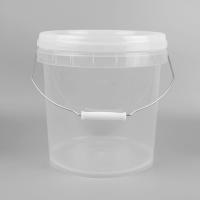 China 10L Clear Plastic Bucket with Lid for Toy Storage for sale