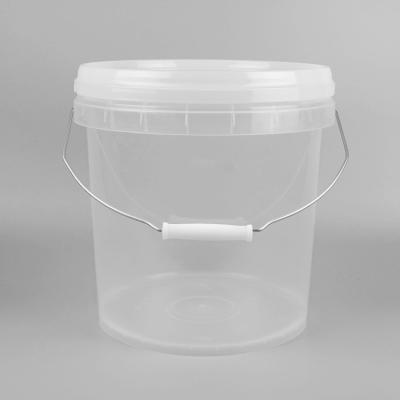 China 10L Clear Plastic Bucket with Lid for Toy Storage for sale