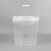 China 10L Clear Plastic Bucket with Lid for Toy Storage for sale