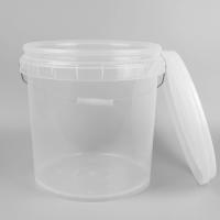 China 10L Clear Plastic Bucket with Lid for Toy Storage for sale