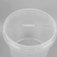 China 10L Clear Plastic Bucket with Lid for Toy Storage for sale