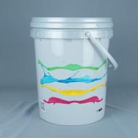 China Jieming Plastic Food Bucket 2L-20L Food Grade Storage Pail with Handle Custom Logo for sale