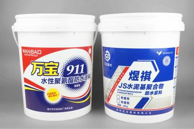 China 20L Leak Proof Plastic Paint Bucket - 30cm Diameter × 38cm Height Capacity With SGS Certification for sale