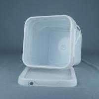China 10-Liter Food Safe Square Plastic Buckets with Handles - Custom Colors & Material Options for sale