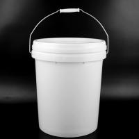 China ISO9001 Certified 20L Lubricant Bucket with Spout Lid - 29x26x37cm PP Container for Machine Oil for sale