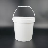 China 18 Liter Plastic Oil Lubricant Bucket with Lids PP HDPE 29.5x25.5x36.5cm for sale