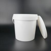 China 18 Liter Plastic Oil Lubricant Bucket with Lids PP HDPE 29.5x25.5x36.5cm for sale