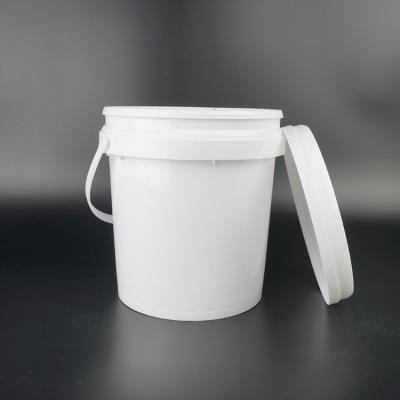 China Virgin PP Plastic Paint Bucket 1 Gallon with Handle Empty Multi Purpose for sale