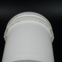 China Food Grade Plastic Pail Bucket 3L White Round PP with Lid and Handle for sale