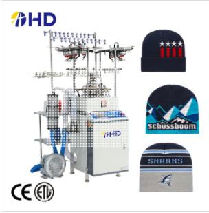 China High speed fully jacquard auto hat knitting machine  Jacquard auto hat knitting machine for sale