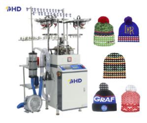 China HD brand jacquard winter beanie knitting machine for sale