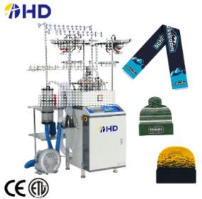 China HD brand high speed beanie and scarf knitting machine stepping motor control density for sale