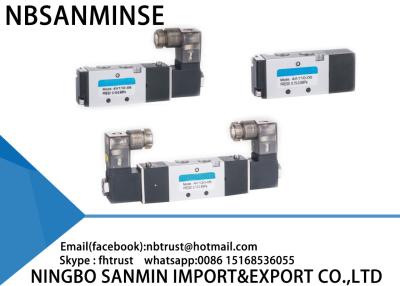 China 4V 100 Series Solenoid Pneumatic Valve Three Position Double Controlled AirTAC Type for sale