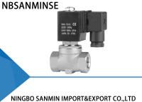 China P4 Mini Brass / SS 316 Electric Solenoid Water Valve Pilot Operated Action for sale