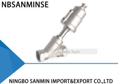 China JDF100 2  Way Stainless Steel Pneumatic Angle Seat Valve Actuator Piston Control Valve For Air Oil Gas for sale
