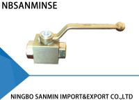 China Manual Carbon Steel / Brass Hydraulic Ball Valve NBR VITON Seal Type ISO9001 Certification for sale