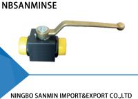 China Manual Carbon Steel / Brass Hydraulic Ball Valve NBR VITON Seal Type ISO9001 Certification for sale