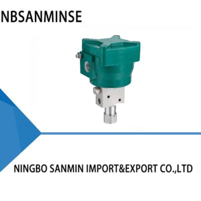 China SANMIN 2 Position 3 Way Direct Acting Explosion Proof Solenoid Valve 0-1.0Mpa HNBR+PUR Seal  Aluminum Housing  SUS316L for sale