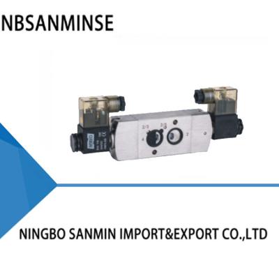 China Double Electric Control Pneumatic Solenoid Valve 120C 5/2 Conversion 3/2  0.2-1.0Mpa for sale