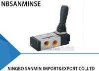 China 4H Series Pneumatic Solenoid Valve Two Position / Three Position Five Way Hand Pull for sale