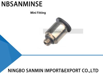China POC - C Push In Compact One Touch Fitting Pneumatic Air Fittings Round Male Straight Sanmin for sale
