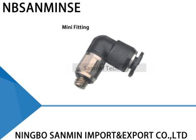 China PL - C Compact One Touch Fitting Mini Fittings Plastic Pneumatic Parts Push In Air Male Elbow Fitting Sanmin for sale