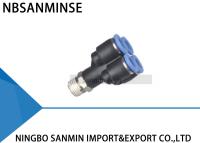 China PXT Pneumatic Air Fittings Quick Connector 5 Way Double Y Type Push In Joint Sanmin for sale