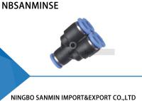 China PXG Pneumatic Air Fittings Quick Connector 5 Way Double Y Type Push In Joint Plastic Fitting Sanmin for sale