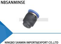 China PPF Hose Pneumatic Quick Connect End Cap Air Fittings Straight Push In Cover High Quality Sanmin for sale