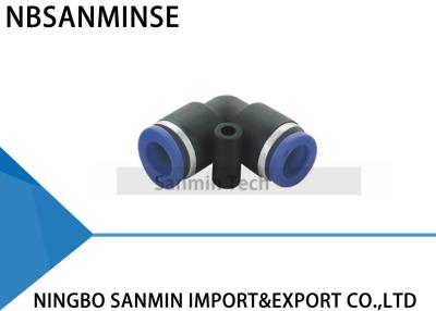 China PUL Air Connector Quick Air Pneumatic Connect Compressor Plastic Fitting Tube Union Elbow Sanmin for sale
