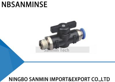 China BVC Air Flow Controller Pneumatic Compact Mini Ball Valve High Quality Sanmin for sale