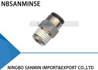 China PCP All Brass Body With Plastic Sleeve Push - In Fitting Pneumatic Pipe Fittings for sale